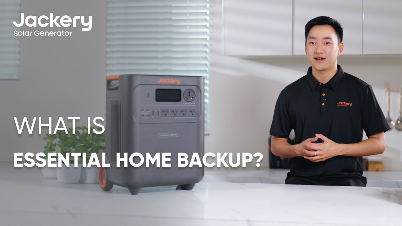 What Is Essential Home Backup? | Jackery HomePower 3600 Plus Explained ...