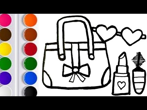 how to draw bag drawing easy|| back drawing easy step by step for kids ...