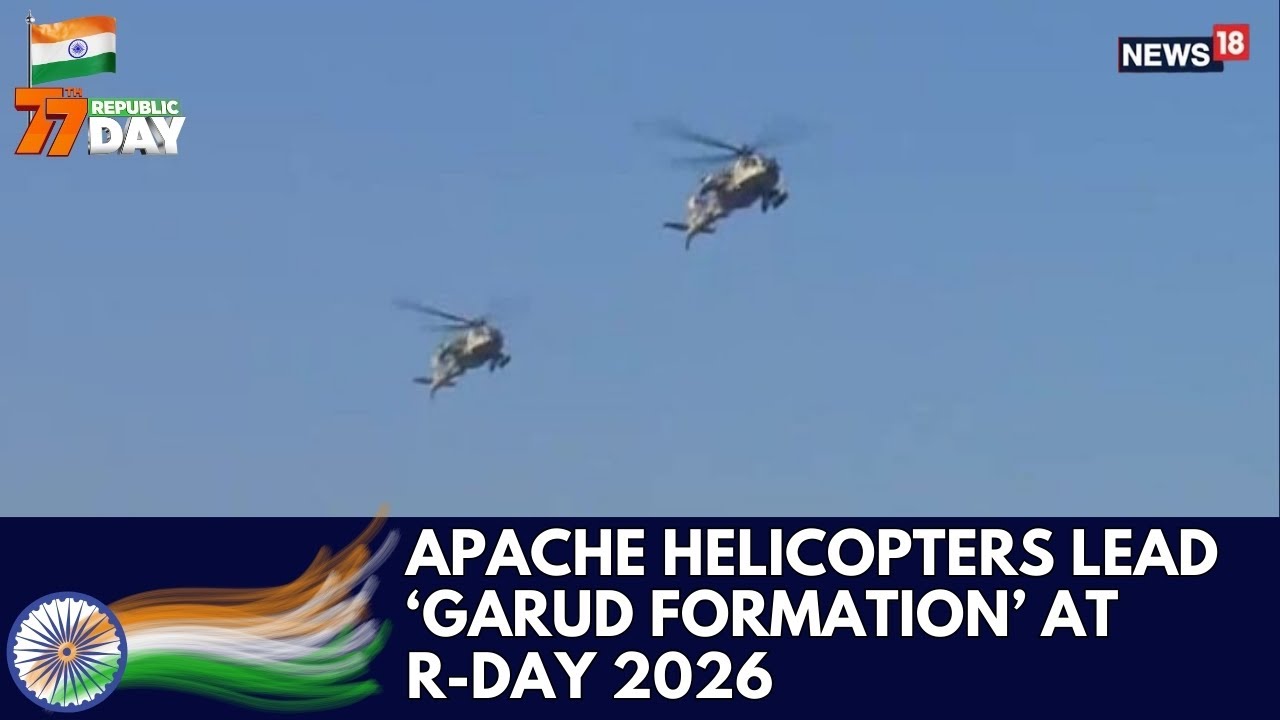 Apache Attack Helicopters Lead 'Garud Formation' At Republic Day Parade ...