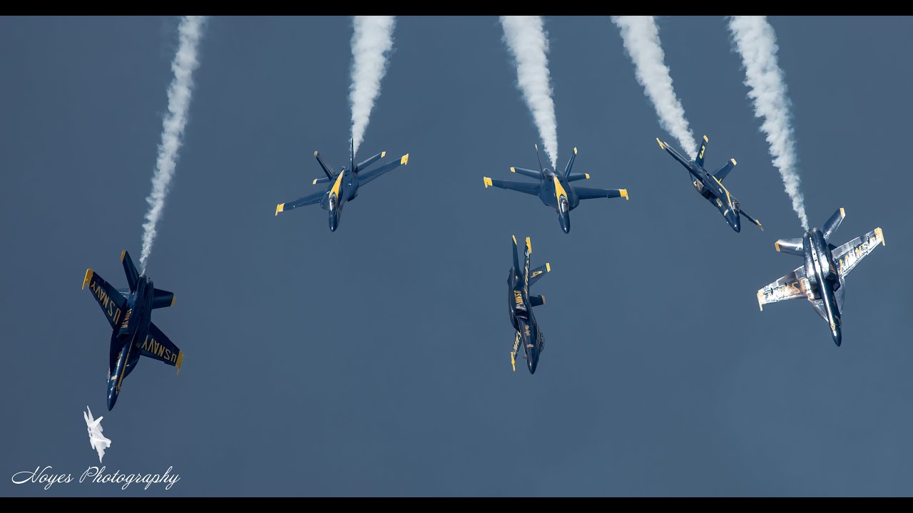 Blue Angels Wings over Cowtown 2024 (Friday practice show from outside ...