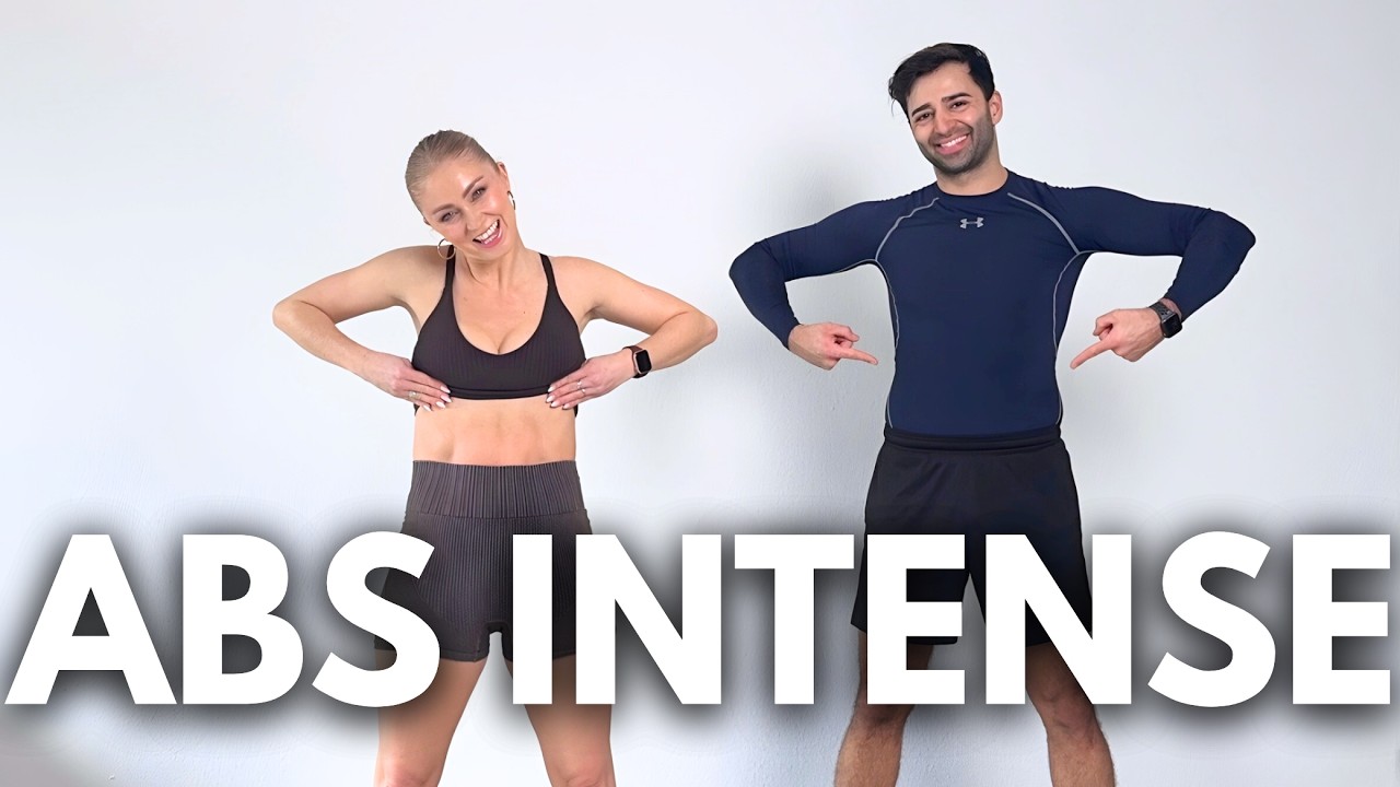 10 min INTENSE ABS | burn belly fat & sculp a flat stomach - YouTube