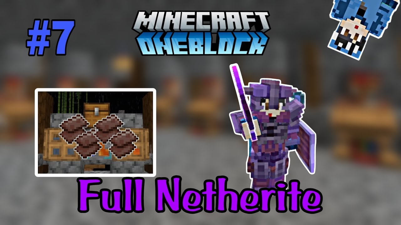 Minecraft Oneblock #7 - Upgrade generator Full netherite #minecraft # ...