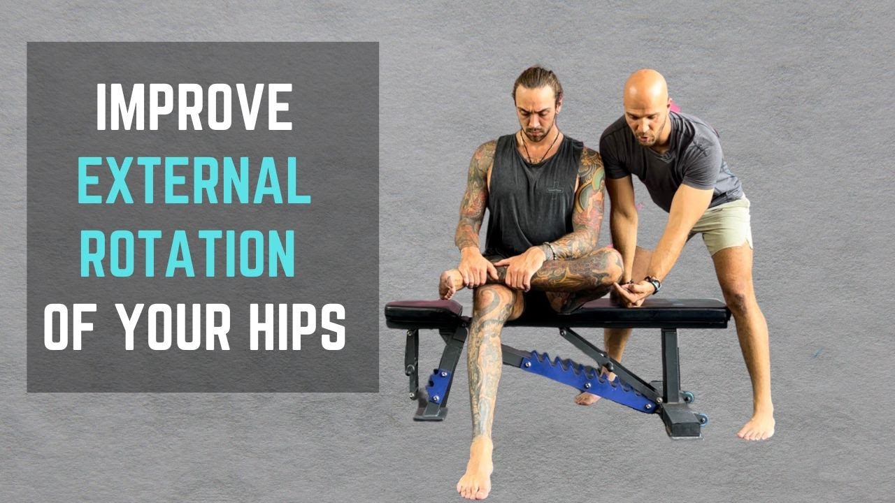 Seated Glutes stretch with PAILS & RAILS - improve external rotation of ...
