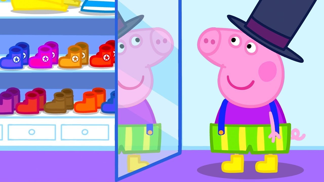 Peppa Pig And George Try On New Clothes | Kids TV And Stories - YouTube