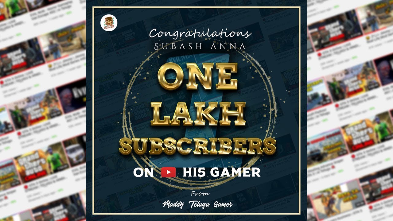 Hi5 Mama Congratulations For 100K Subscribers @Hi5GAMER - YouTube