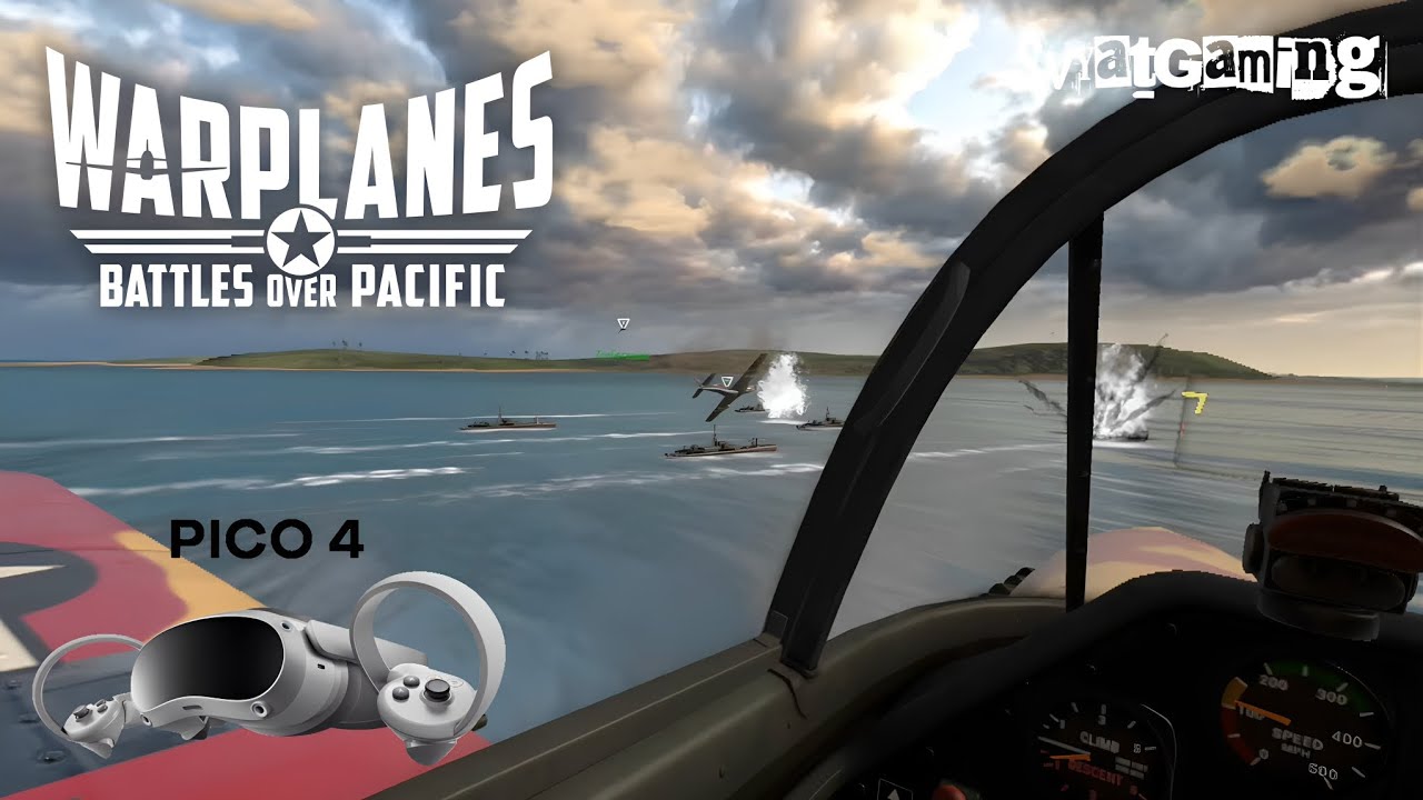 Warplanes battles over Pacific VR Pico 4 - YouTube