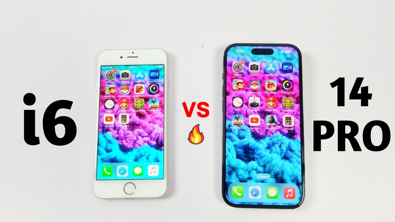 iPhone 6 Vs iPhone 14 Pro in 2023 - Speed Test!! iOS 12 Vs iOS 16 - YouTube