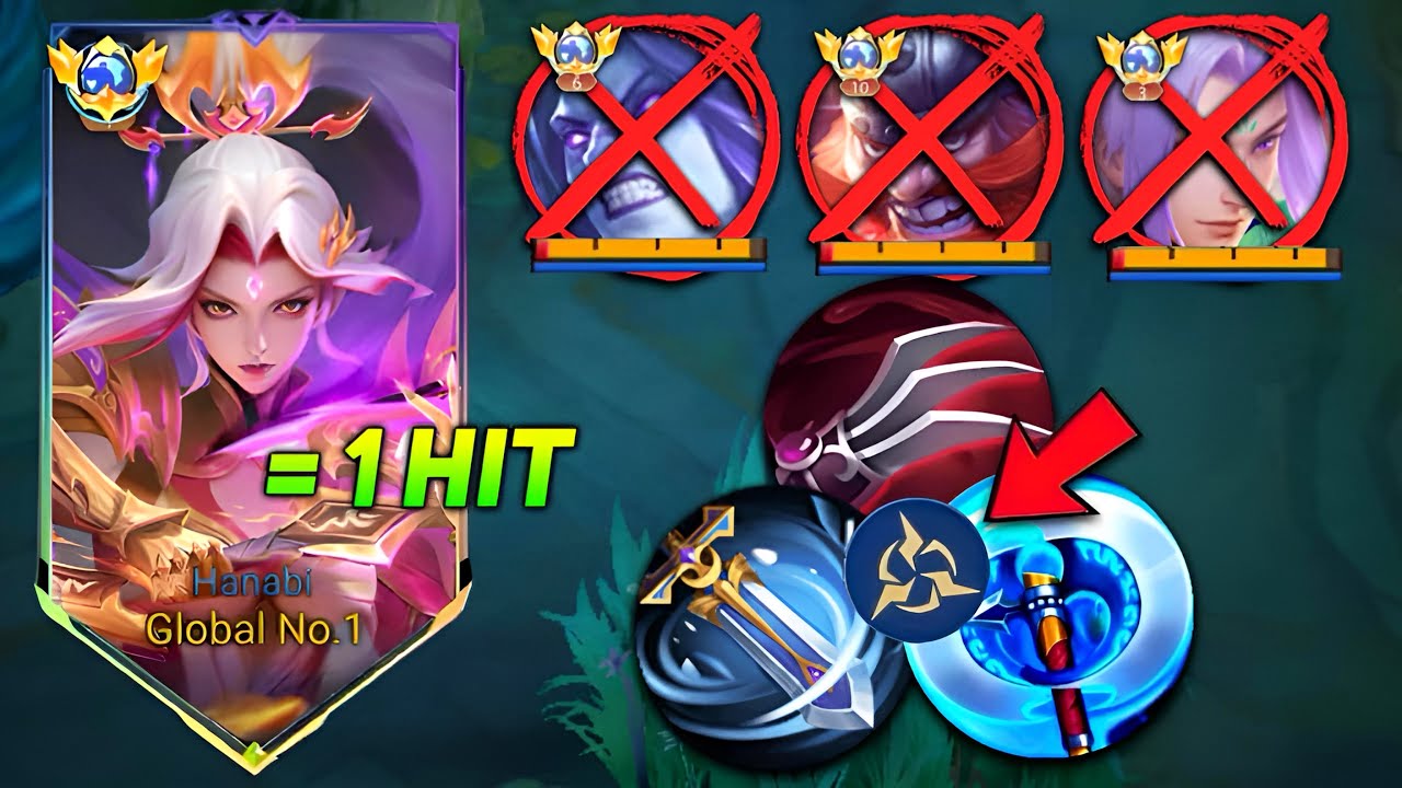 HANABI ONE SHOT CRIT BUILD IS BACK!🔥 1 HIT CRAZY DAMAGE!! | HANABI BEST ...