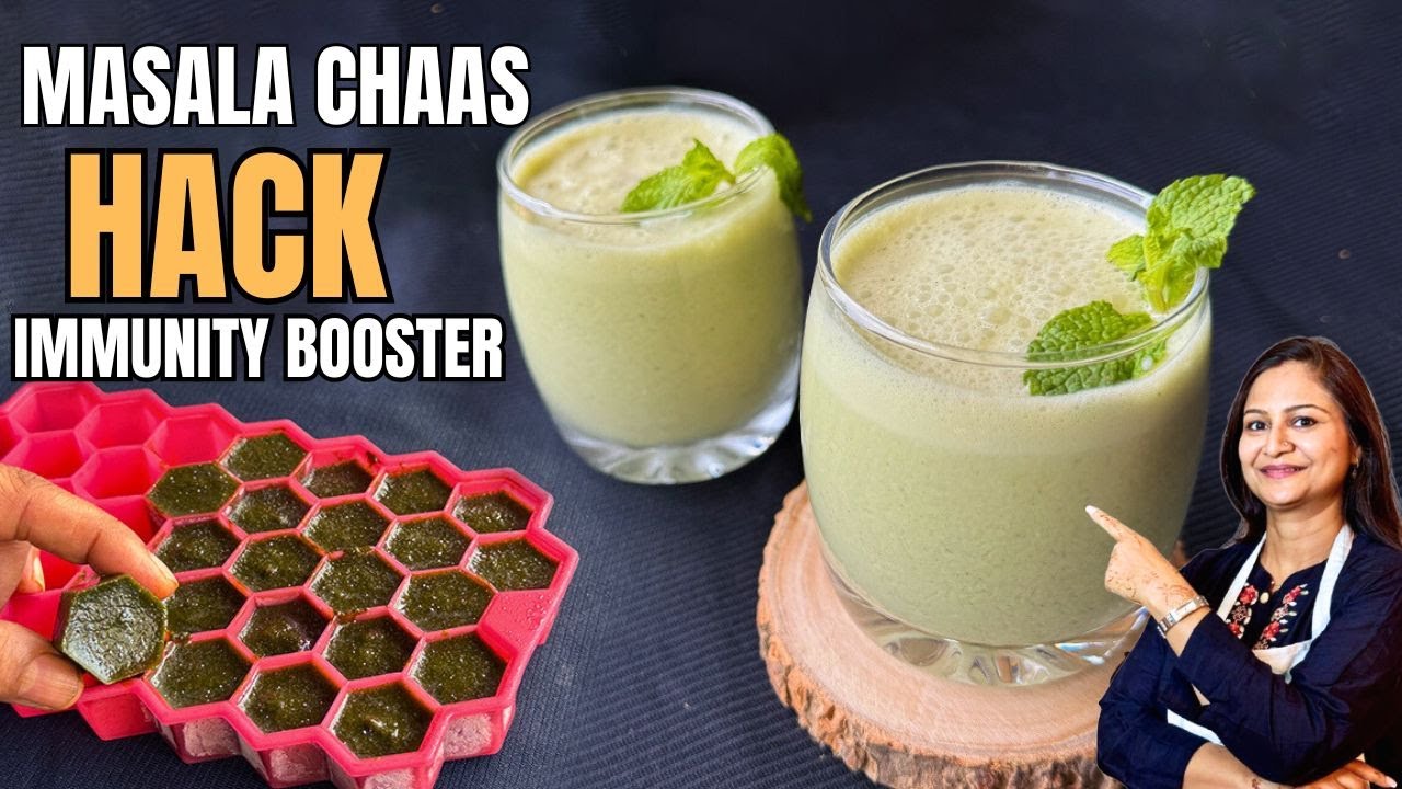 Instant Masala Chaas Recipe | Spiced Buttermilk for Digestion | Tadka ...