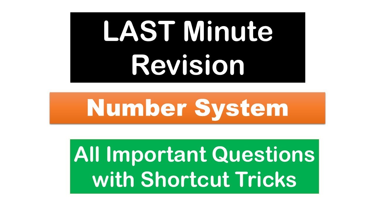 Number System all important Questions with shortcut tricks | Remainder ...