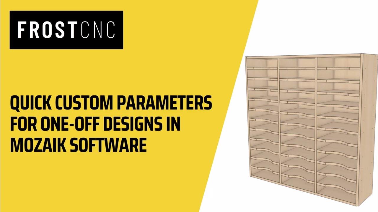 QUICK, CUSTOM PARAMETERS in Mozaik Software - YouTube
