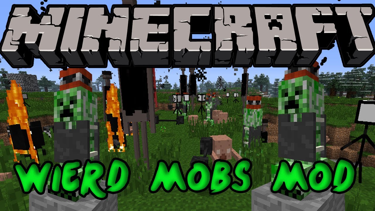 Minecraft Mods - WIERD MOBS MOD! CRAZINESS! [1.4.5] - YouTube