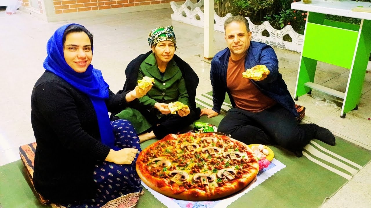 Cooking Campfire Pizza on The Sadj Grill, The Best Pizza You'll Ever ...