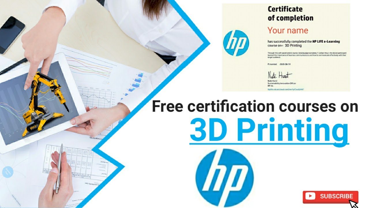 Free certification courses on 3D Printing - YouTube