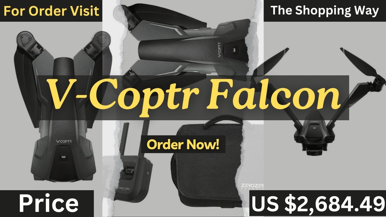 "V-Coptr Falcon: The Ultimate V-Shaped Bi-Copter with 4K Camera and 3 ...