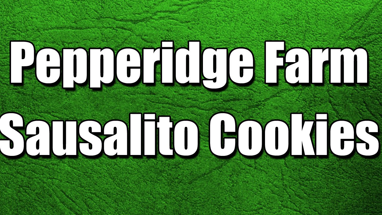 Pepperidge Farm Sausalito Cookies - MY3 FOODS - EASY TO LEARN - YouTube
