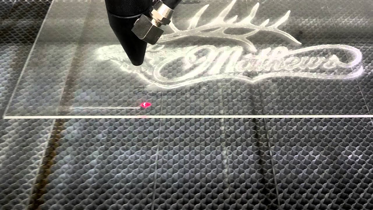 Laser finishing engraving and cutting acrylic. - YouTube