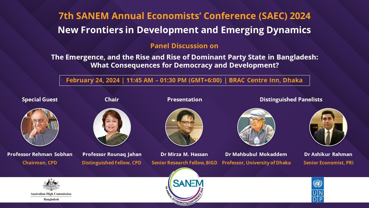 Panel Discussion | Political Economy of Bangladesh | 7th SAEC | 24 February 2024 - YouTube