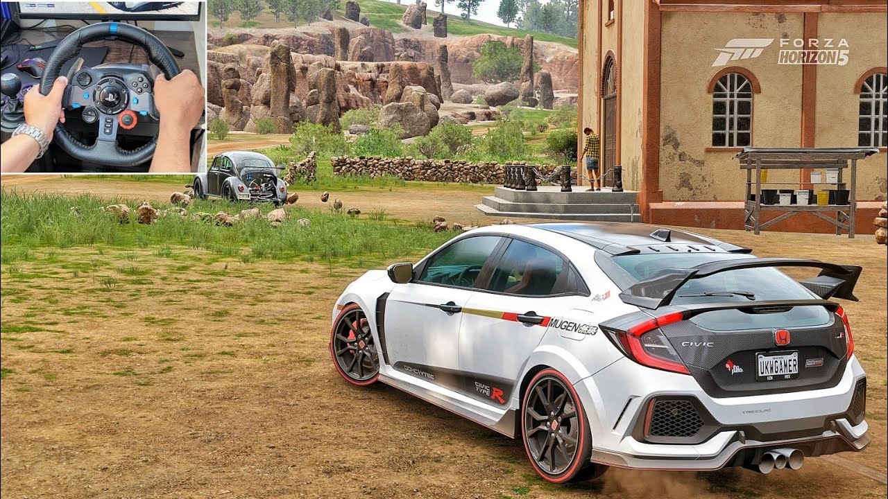 Honda Civic Type R - Forza Horizon 5 | Logitech g29 gameplay - YouTube