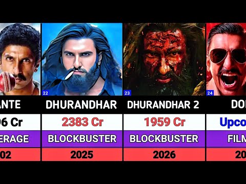 Ranveer Singh All Movies Box Office Collection || Ranveer Hits And flops movies list || Dhurandhar 2