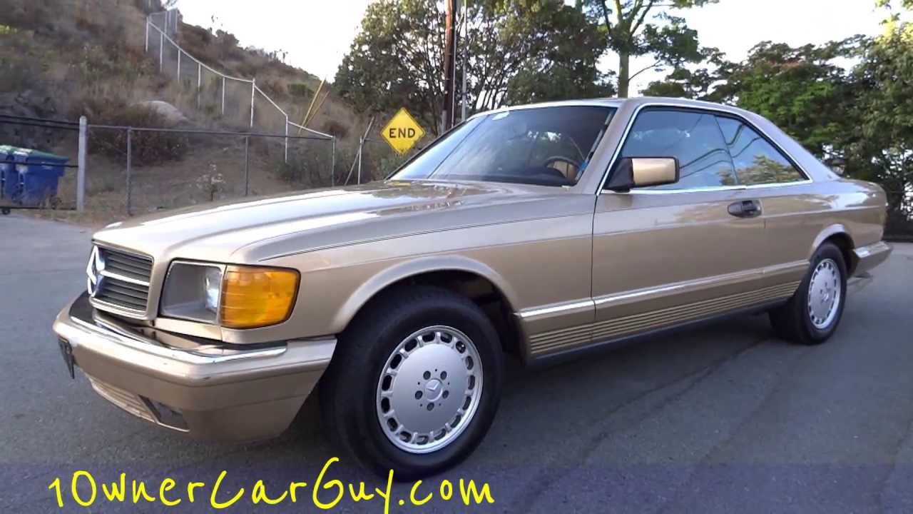 84 Mercedes Benz 500SEC W126 Coupe 1 Owner Youngtimer Classic Walk ...
