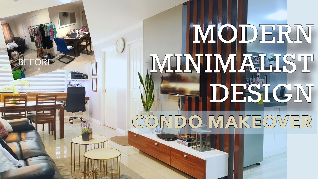 Modern Minimalist Design / Old Condo Makeover / Space Makeover - YouTube