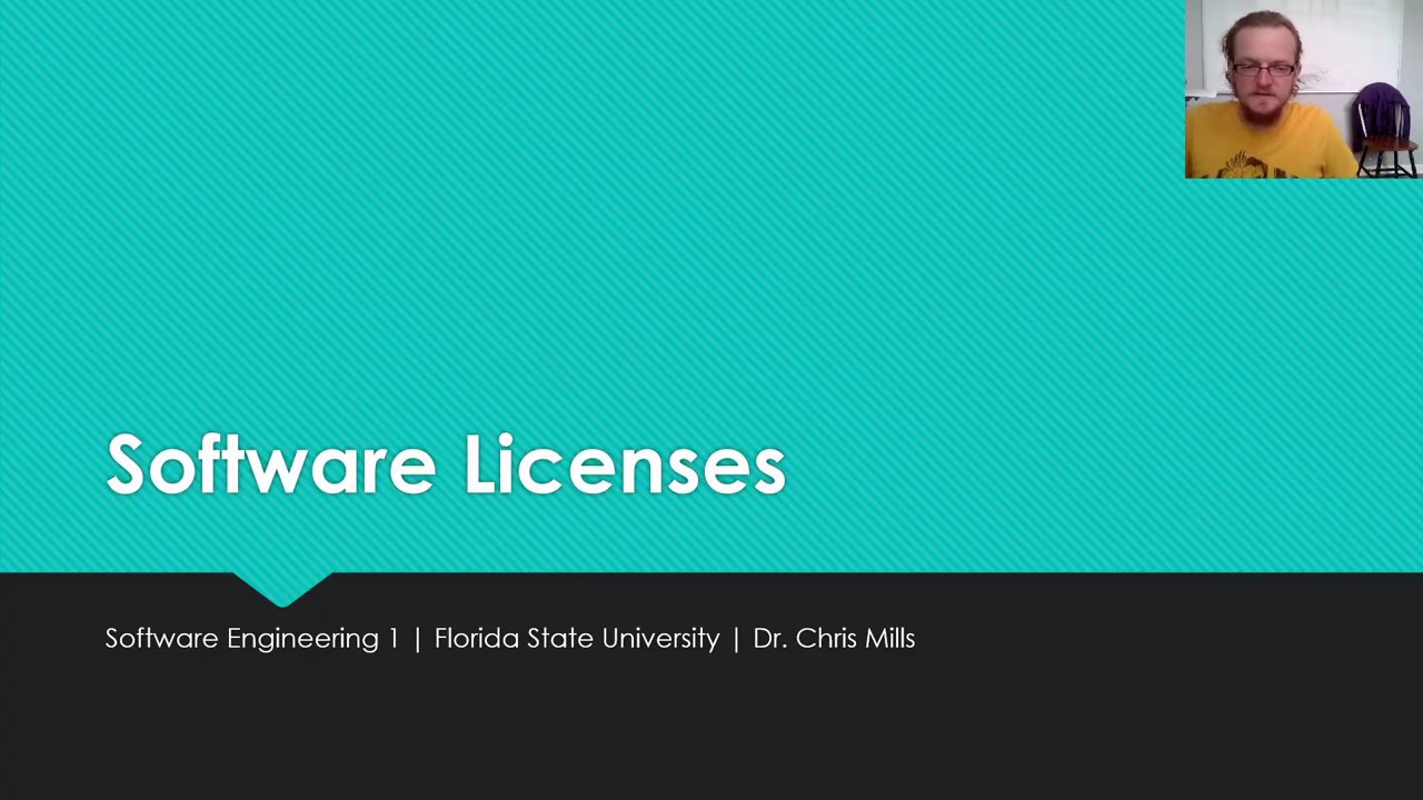 CEN 4020 (V7.1) Software Licenses - YouTube