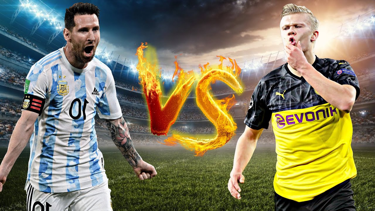 MESSI VS HAALAND - YouTube