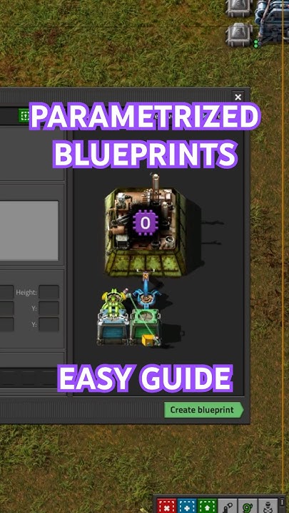 Factorio Parameterized Blueprints Explained FAST - Bot Mall #factorio #factoriospaceage - YouTube