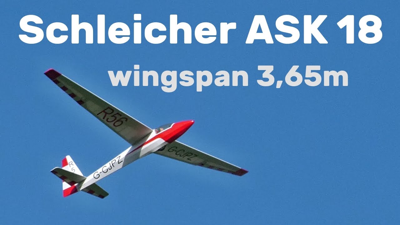 Schleicher ASK 18 | 3,65m scale RC glider | 4K | Jirice 2024 - YouTube