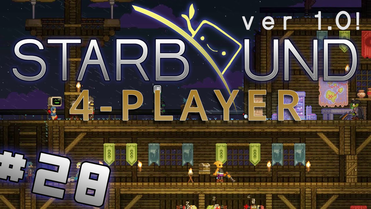 Starbound 1.0 - #28 - Sky Pirates! (4 Player Starbound Gameplay) - YouTube