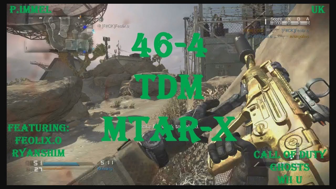 46-4 TDM with MTAR-X on Overlord - [CoD Ghosts Wii U] WiiMote GP (UK ...