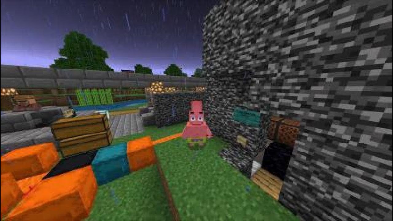 Minecraft Rick Roll Cover Patrick Star - YouTube