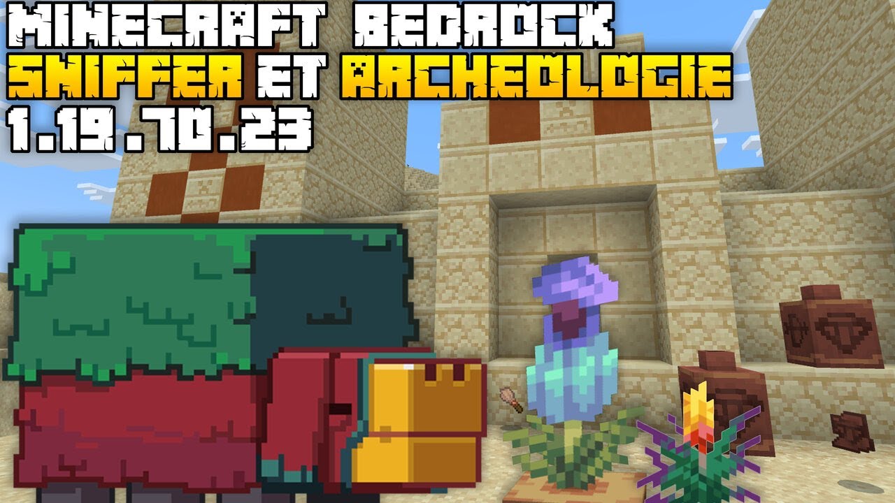 SNIFFER & ARCHEOLOGIE sur MINECRAFT BEDROCK #mcbe #mcpe #minecraft # ...