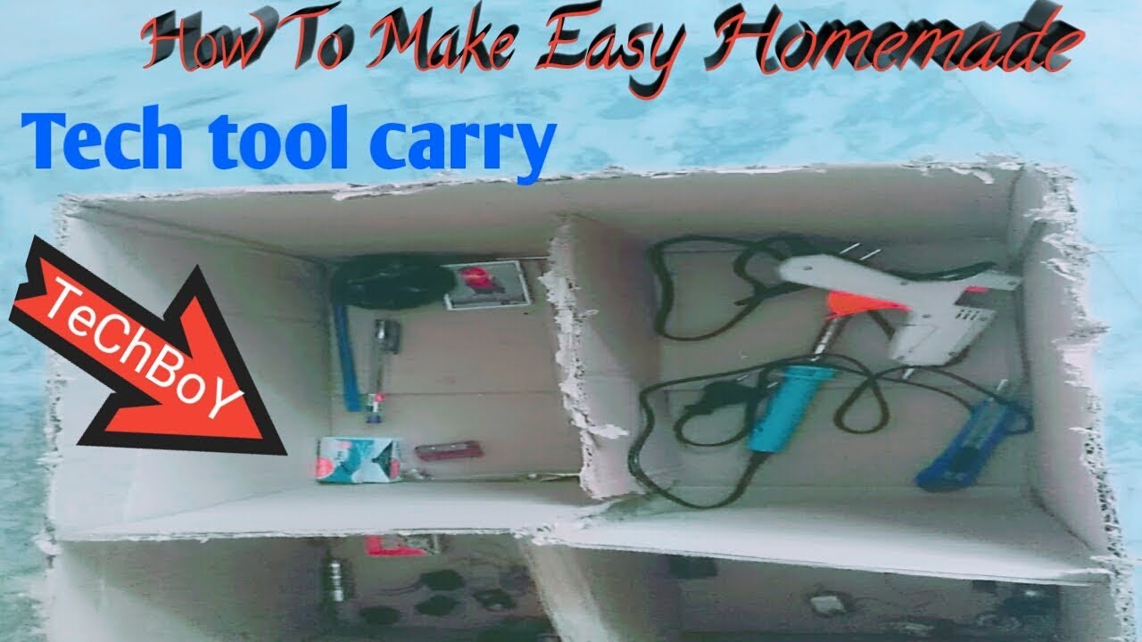 How to make easy box for tech tools |Techboy zargham - YouTube