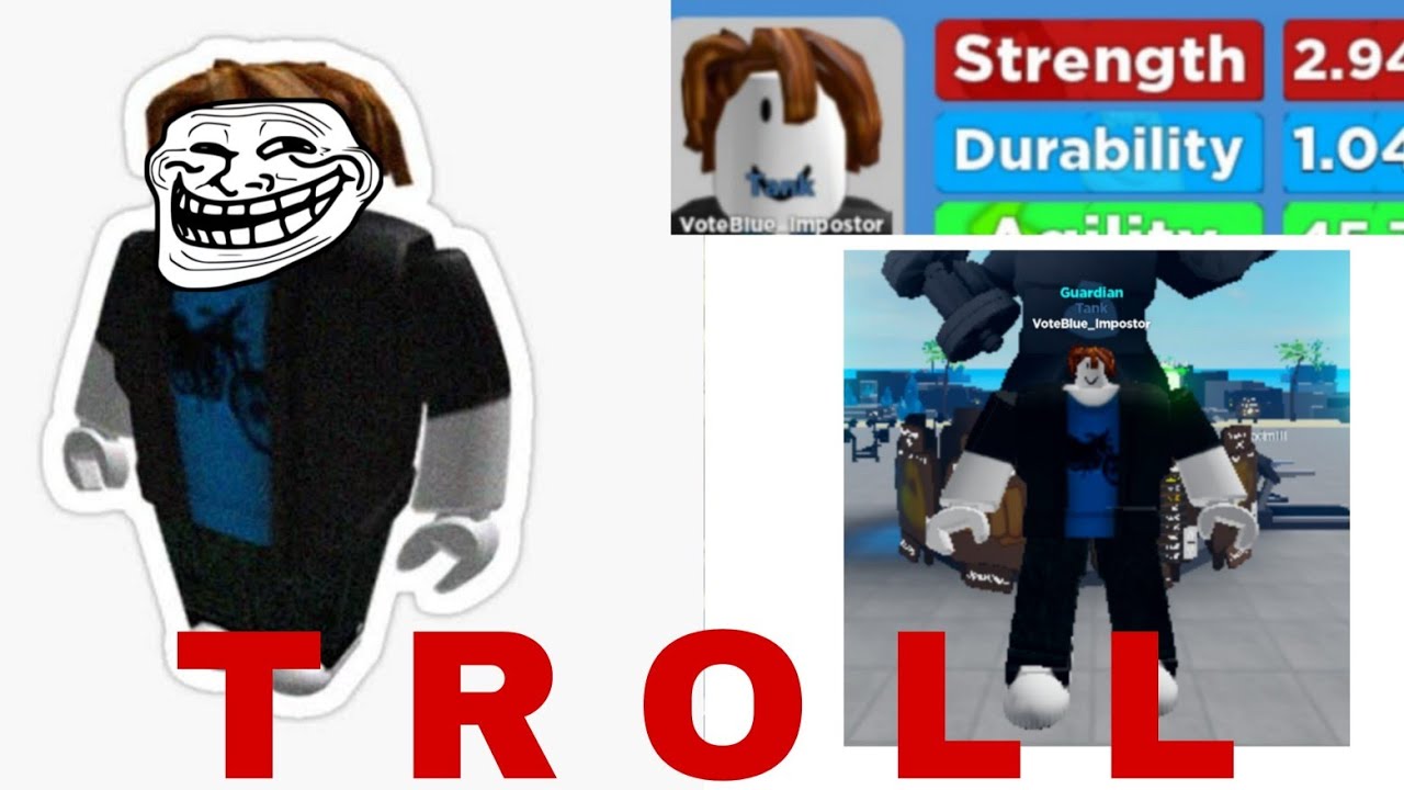 Noob With 1 Billion Durability! Muscle Legends Trolling | Roblox - YouTube