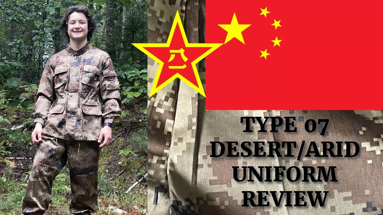 Chinese Army PLA Type 07 Desert Camo Military Surplus Uniform Review ...