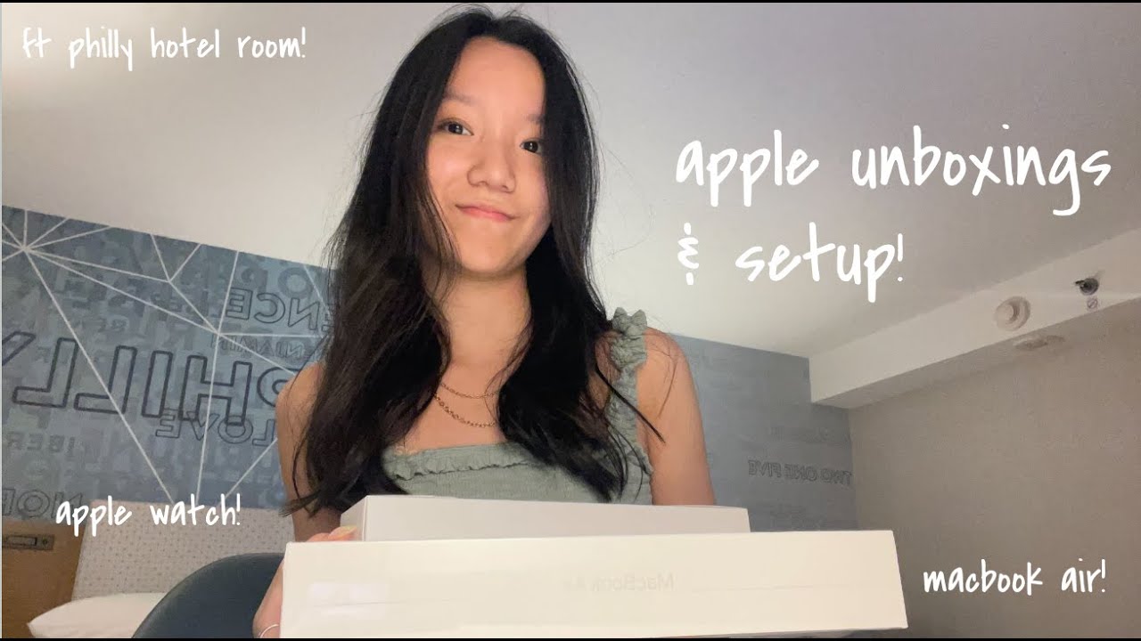 apple unboxing + setup + impressions | m2 macbook air unboxing, apple ...