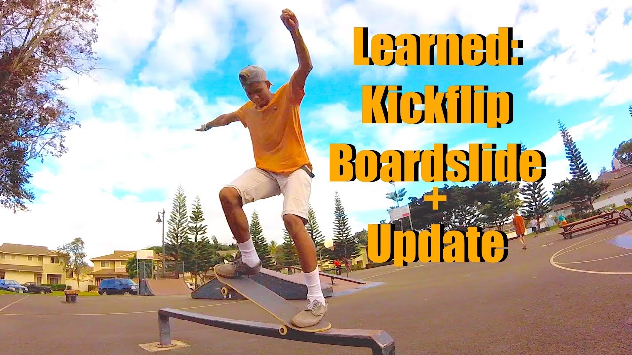 I'm Moving To Kansas: Kickflip Boardslide & Update - YouTube