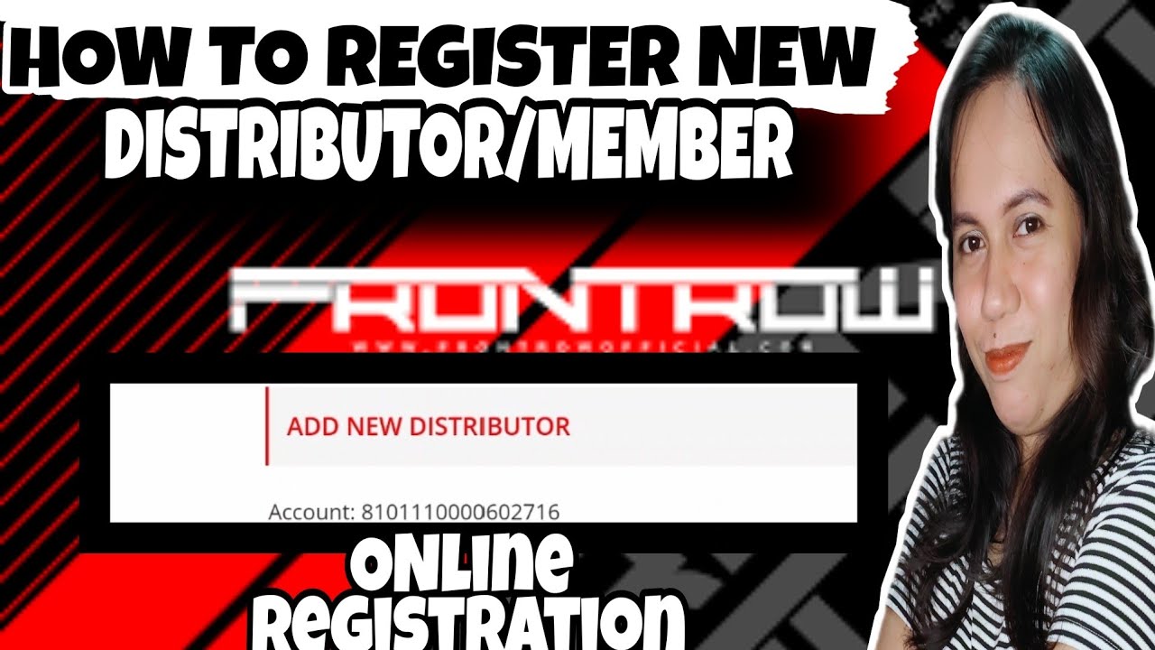 HOW TO REGISTER or ADD NEW FRONTROW DISTRIBUTOR || BEV CANAPI - YouTube