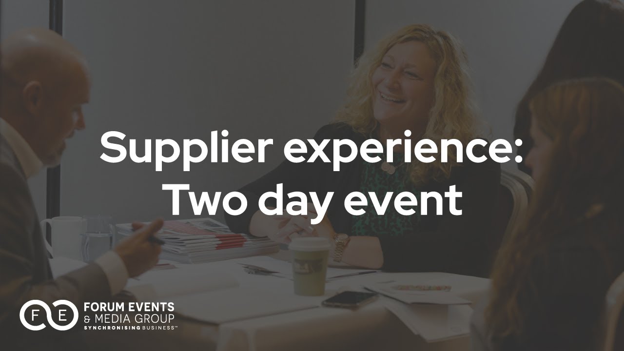 Explore how our two-day events unfold for suppliers! - YouTube