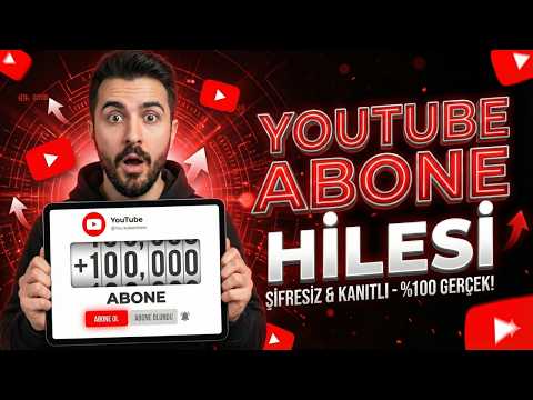 YOUTUBE ABONE HİLESİ 2026 – ÜCRETSİZ ŞİFRESİZ YOUTUBE ABONE ARTTIRMA!
