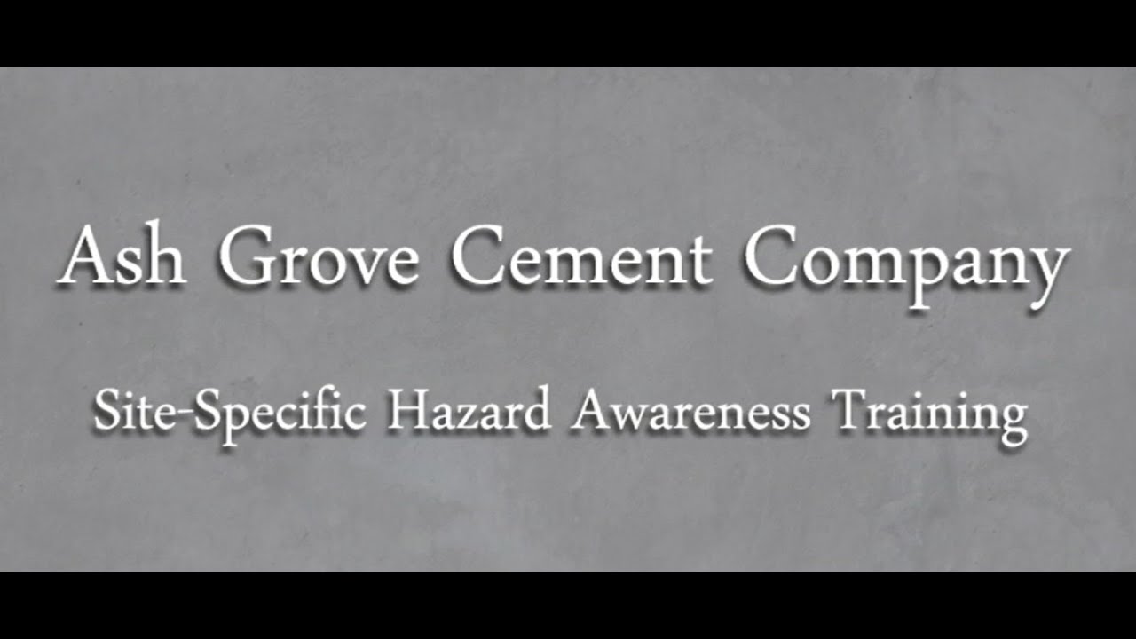 Ash Grove Cement Seattle SSHAT Video - YouTube