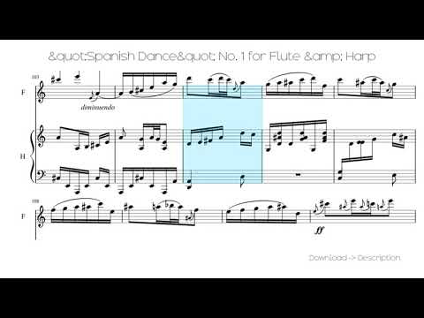 "Spanish Dance" No. 1 For Flute & Harp - YouTube