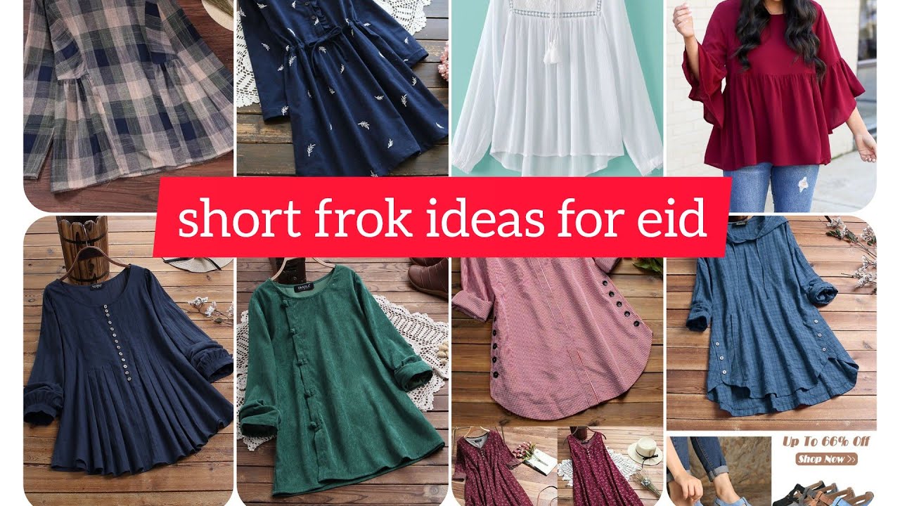 short frok ideas for eid /simple short frok ideas #shortfrok - YouTube