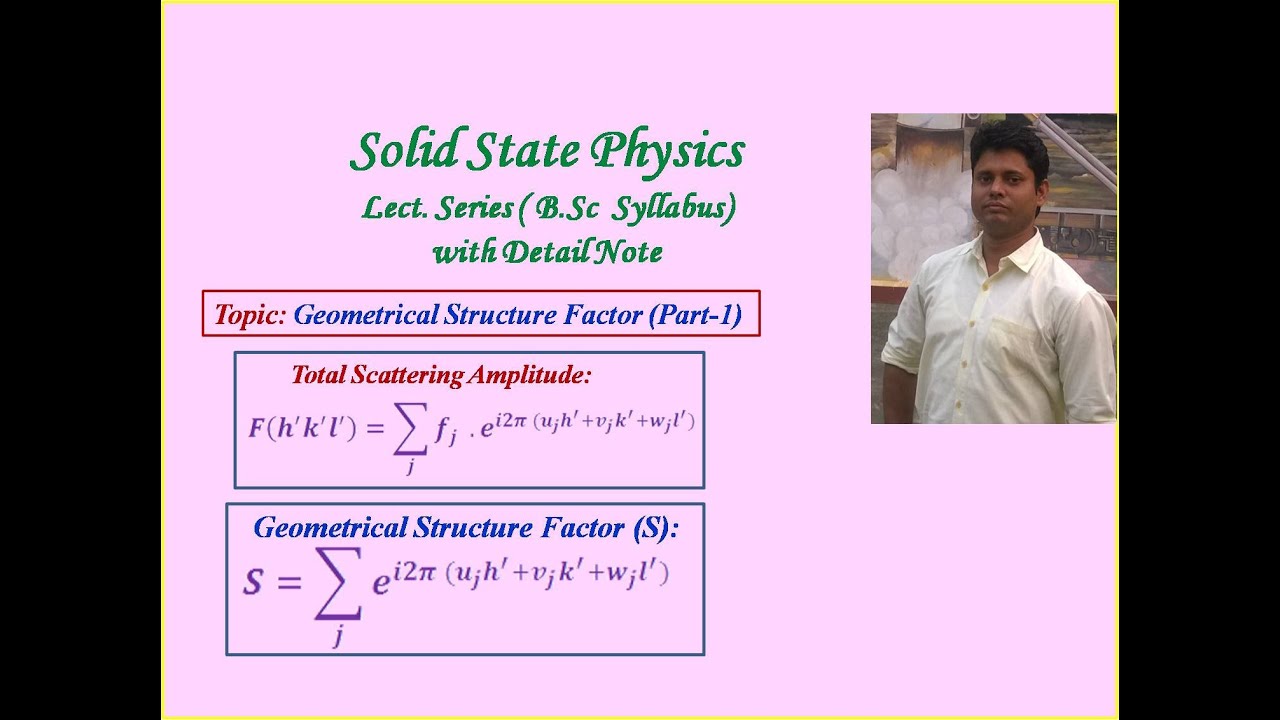 Geometrical Structure Factor for Determine the Crystal Structure (Part ...