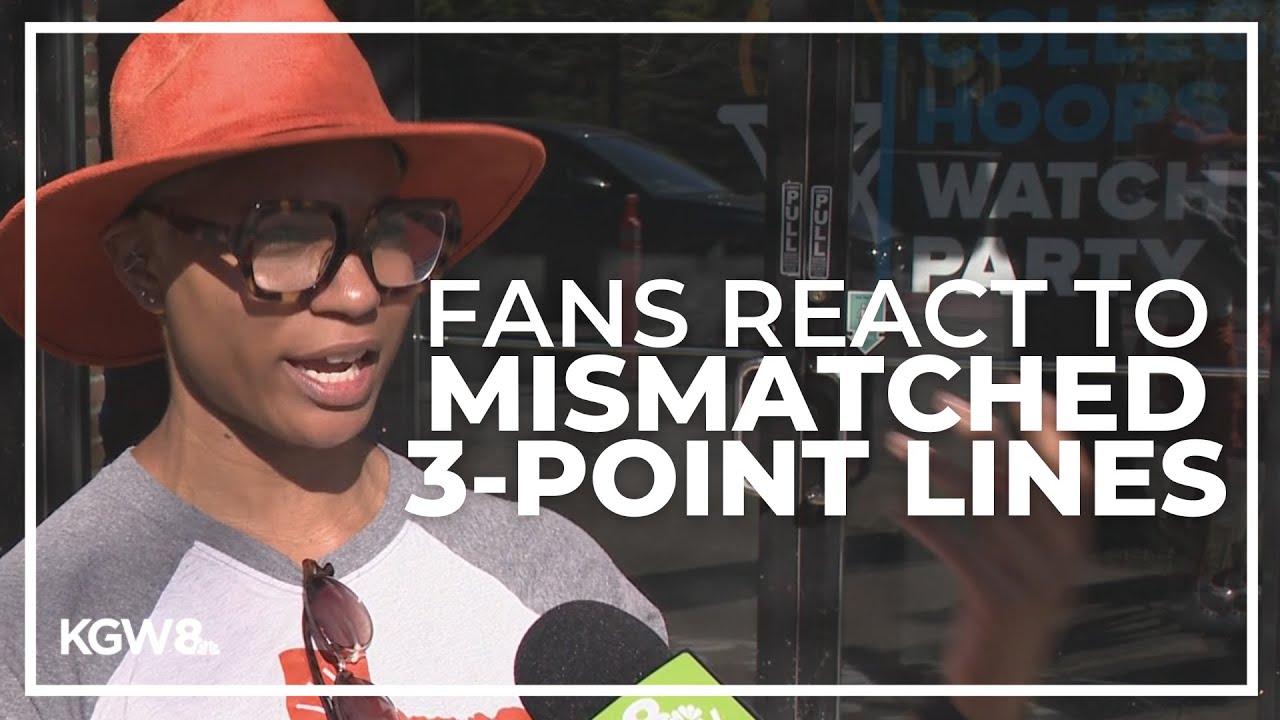 Fans react to Moda Center 3-point line controversy - YouTube