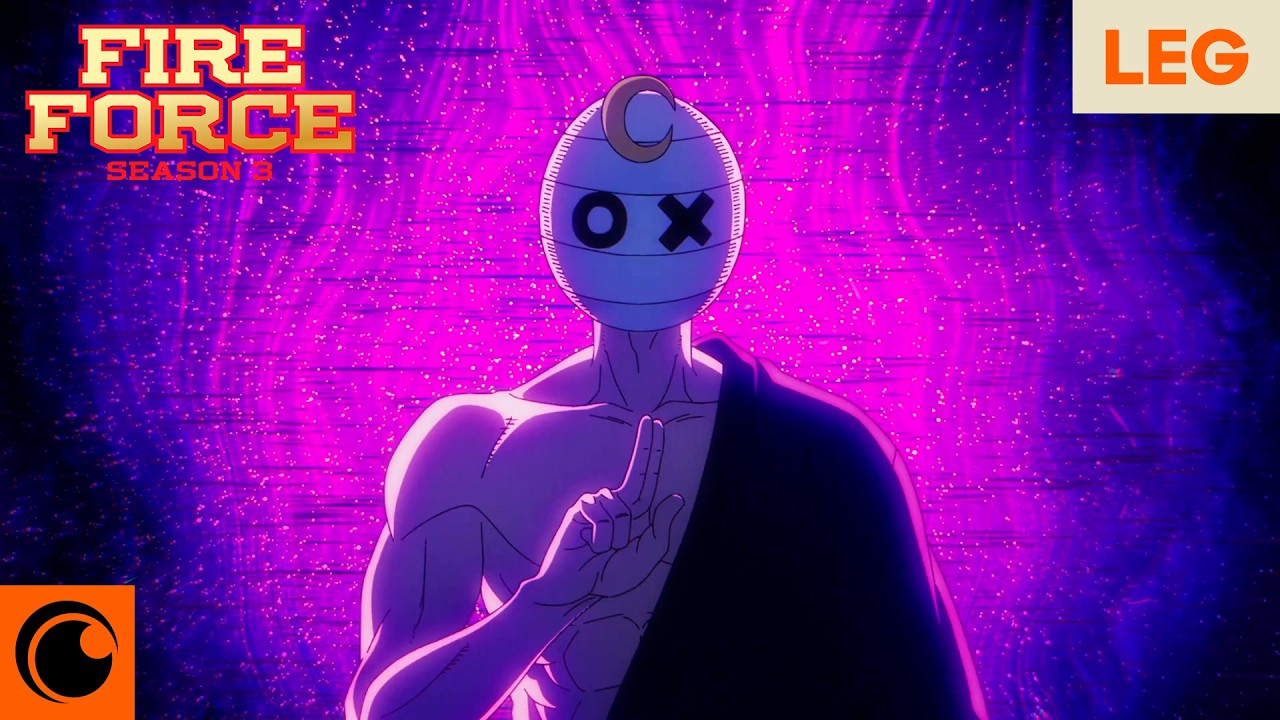 Só um momento, o Moonlight Mascarado chegou 🔥 | Fire Force 3ª Temporada ...