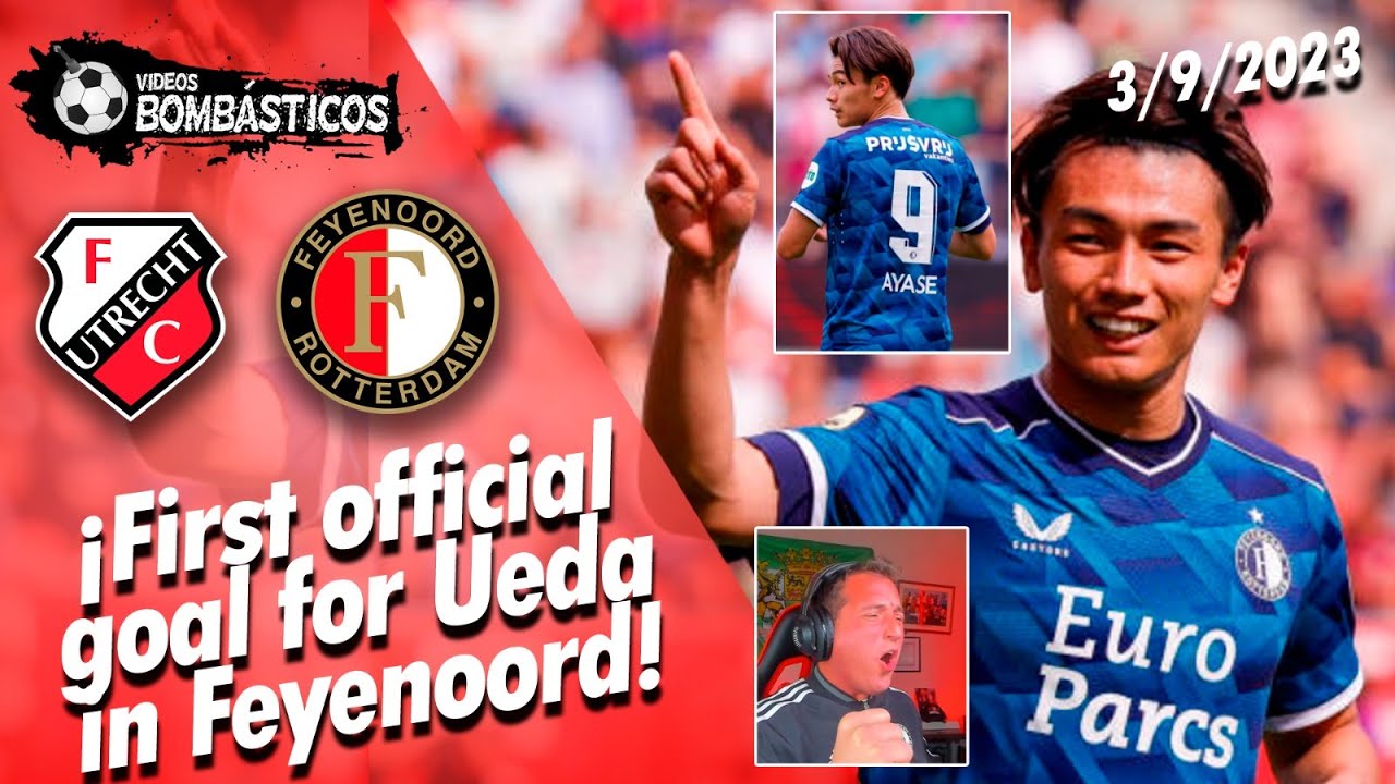 AYASE UEDA GOAL - UTRECHT VS FEYENOORD - 3/9/23 - YouTube