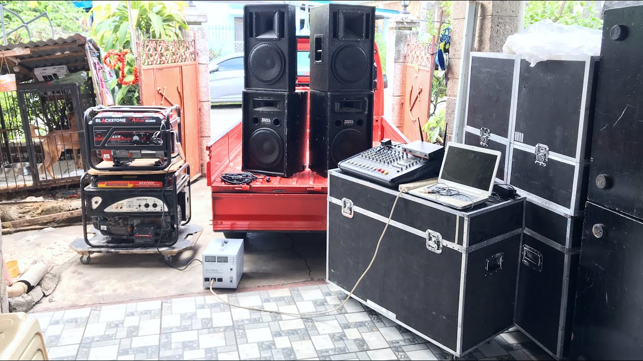 How to connect Sound System in Generator SDSS pinoy vlog - YouTube